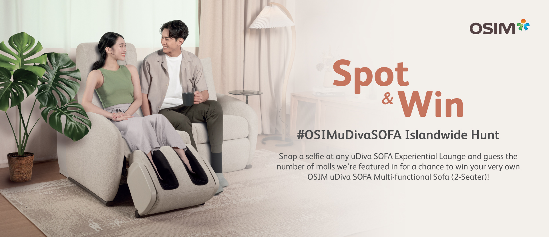 OSIM uDiva SOFA Islandwide HUNT Giveaway
